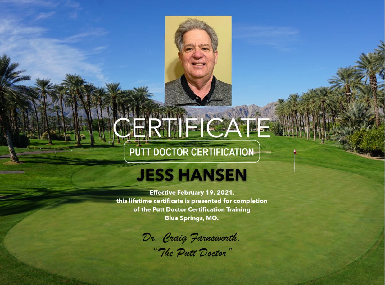 My Training Experience - Jess Hansen Golf Academy Indoor Golf